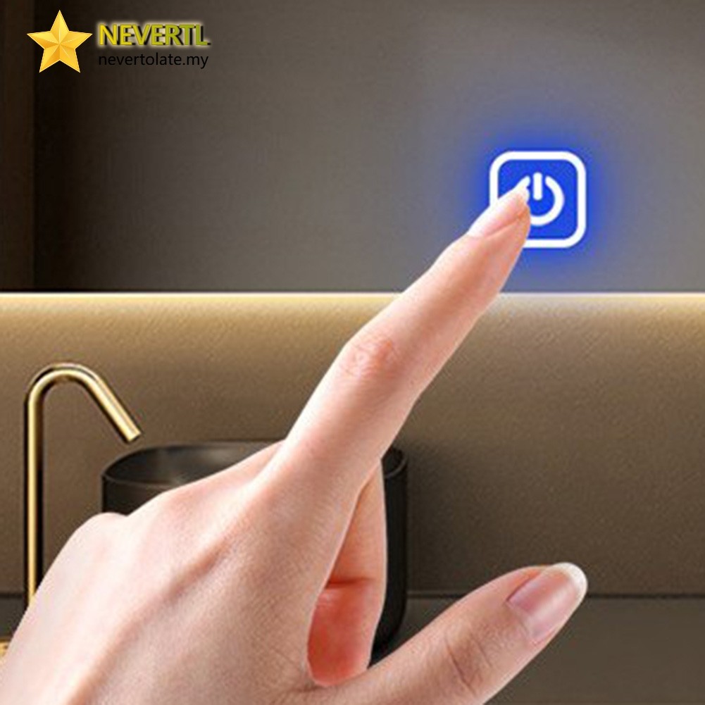 [LUMY] Touch sensor switch 12V 5A 60W LED smart one-button mirror light switch | Shopee Malaysia