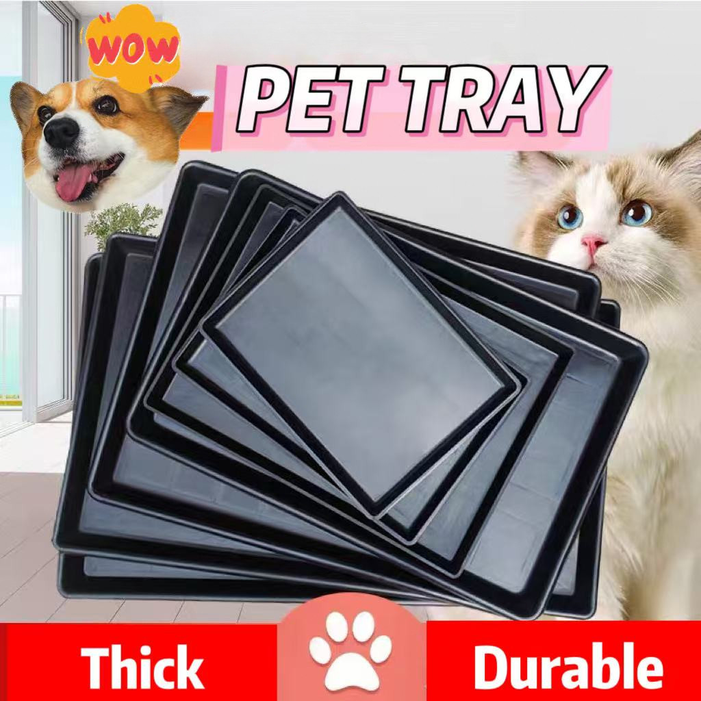 Dog Crate Cat Tray Pet Tray Replacement Pan Thickened Plastic for Dog ...