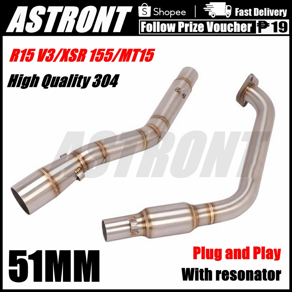 Yamaha R15 V3/XSR 155/MT15 Elbow with Resonator | Shopee Malaysia