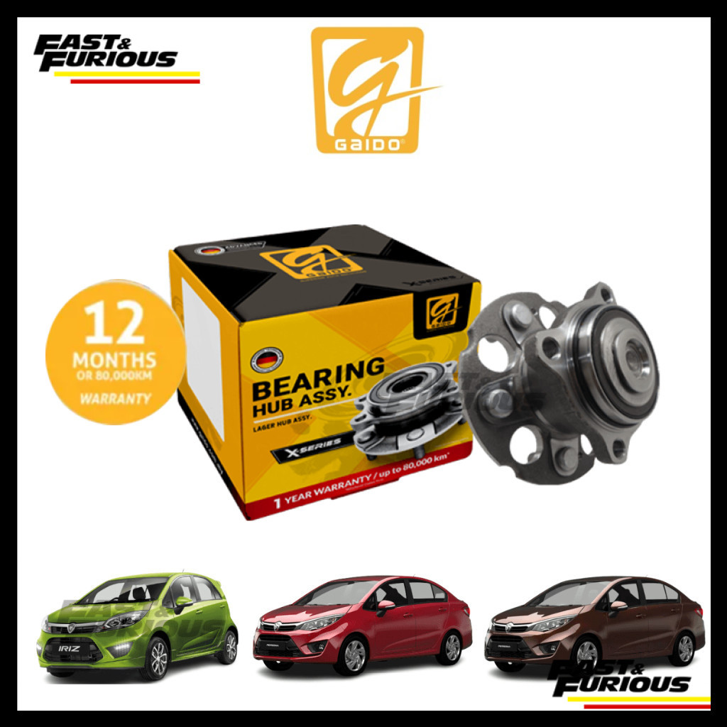 Original Gaido Front Rear Wheel Bearing Hub Persona New VVT Iriz Kereta ...