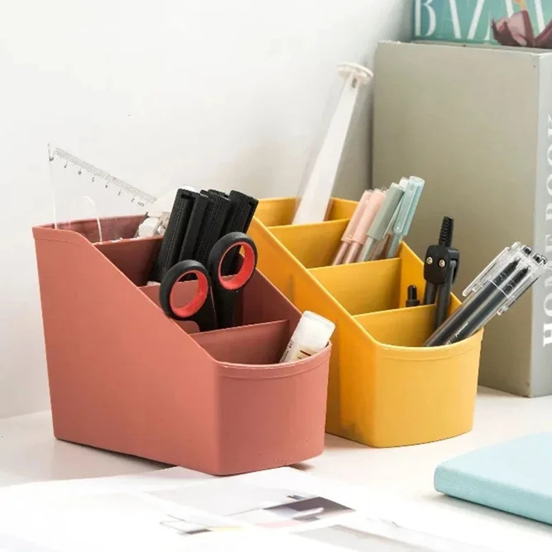 PP Desktop Organizer Cosmetics Stationery Remote Holder Dormitory ...