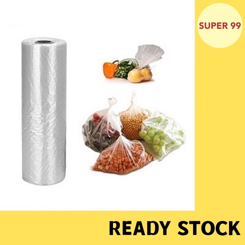 (1000g±) Plastic Bag Roll / Food Packaging / Supermarket / Fruit ...