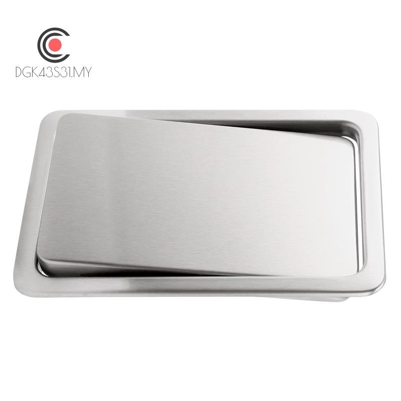 Stainless Steel Garbage Flap Lid Trash Bin Cover Flush Built-in Balance ...