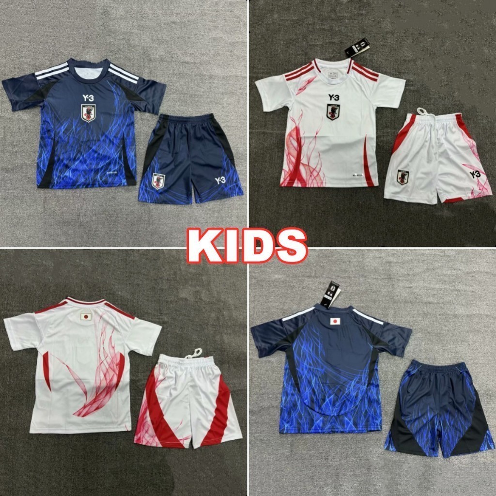 Japan Jersey 2024/25 Y3 Home Away Football Shirt Kids Kit | Shopee Malaysia
