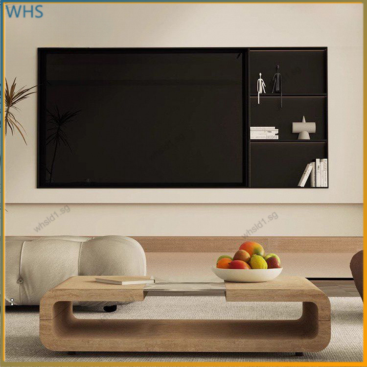 TV niche display cabinet custom TV niche living room background ...