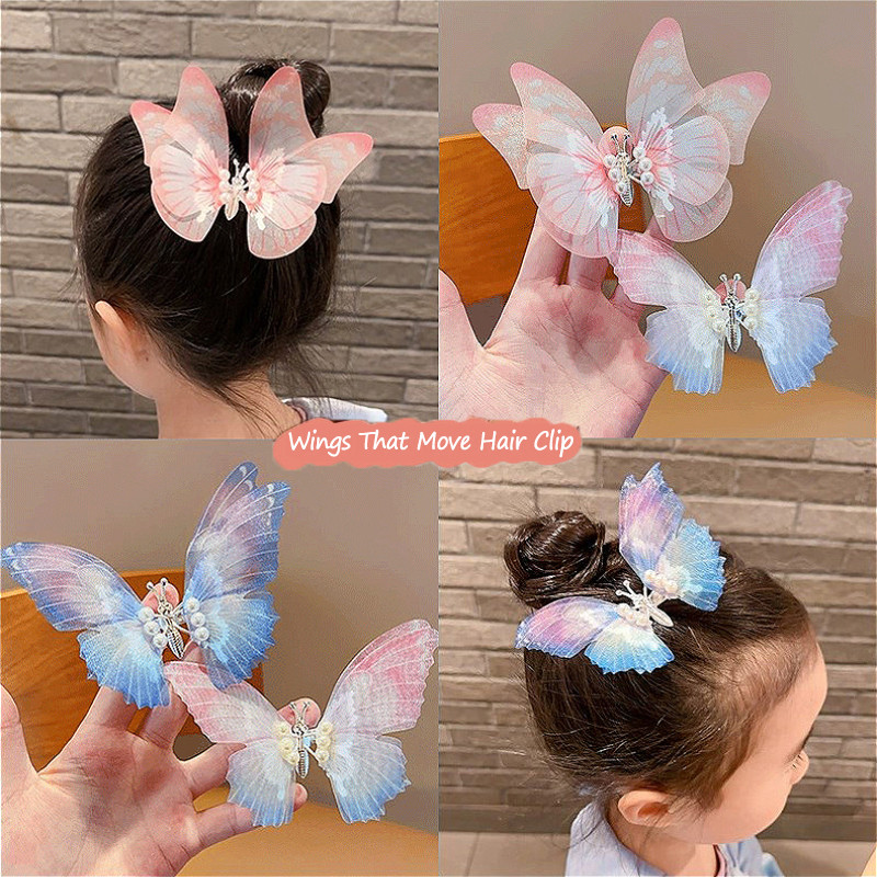 Korean Fashion Clip Hair Hair Clip Spring New Moving Butterfly Hair ...