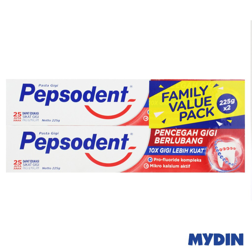Pepsodent Toothpaste Cavities Free (2 x 225g) | Shopee Malaysia
