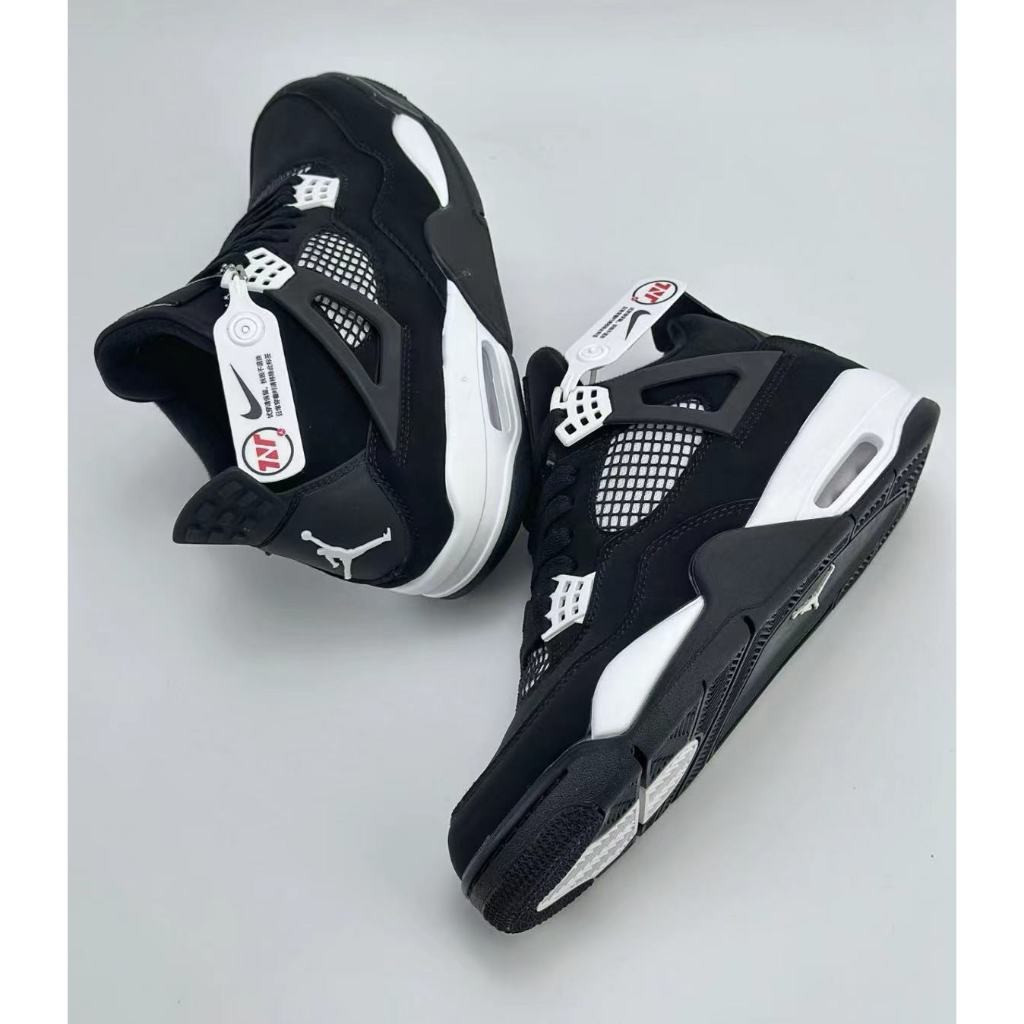 JORDAN air jordan 4 retro "white thunder" Non-Slip Mid-Top Retro ...
