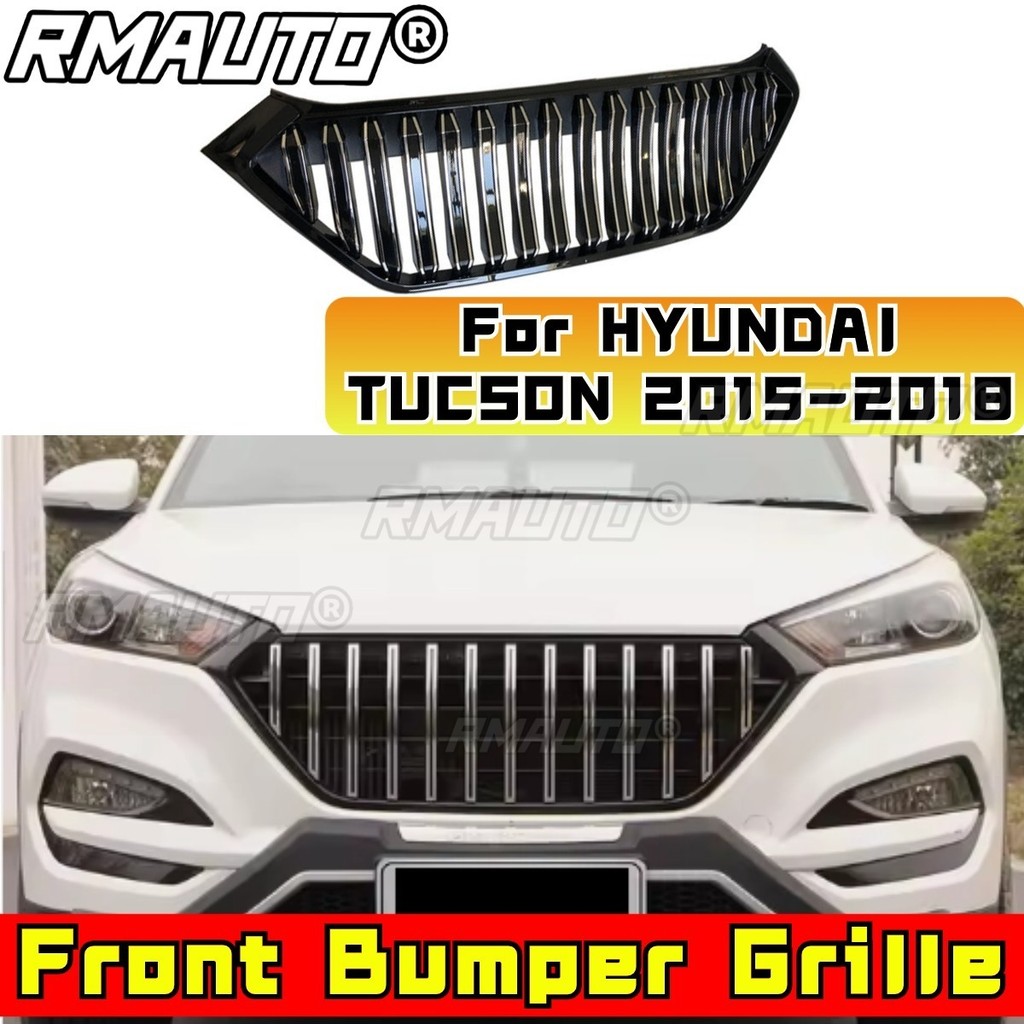 For HYUNDAI TUCSON 2015-2018 Tunning Part Front Racing Upper Grille ...