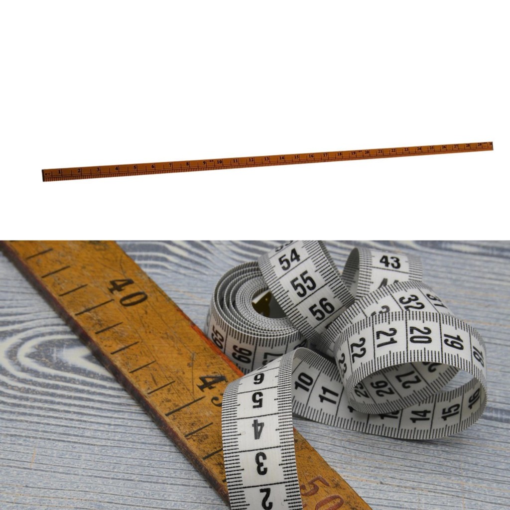 [uguuiya] Meter Sticks Ruler Tailor Tool Wooden Ruler with Inches and ...