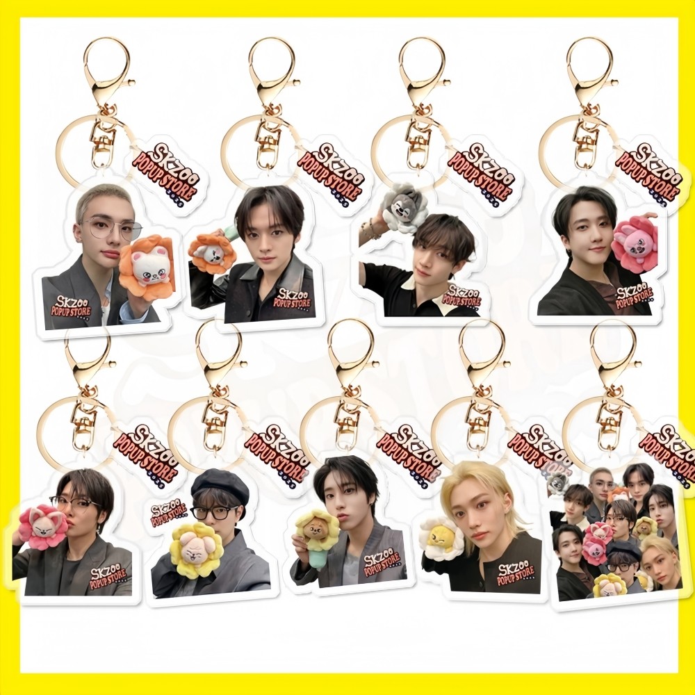 Stray Kids SKZOO Album GIANT Key Ring Acrylic Keychain Accessory Bang ...