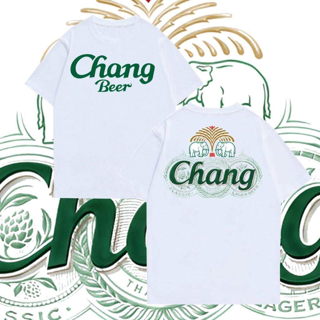 Chang BEER Shirt Cotton 1 Fabric Can Be Worn By Both Men Comfortable To ...