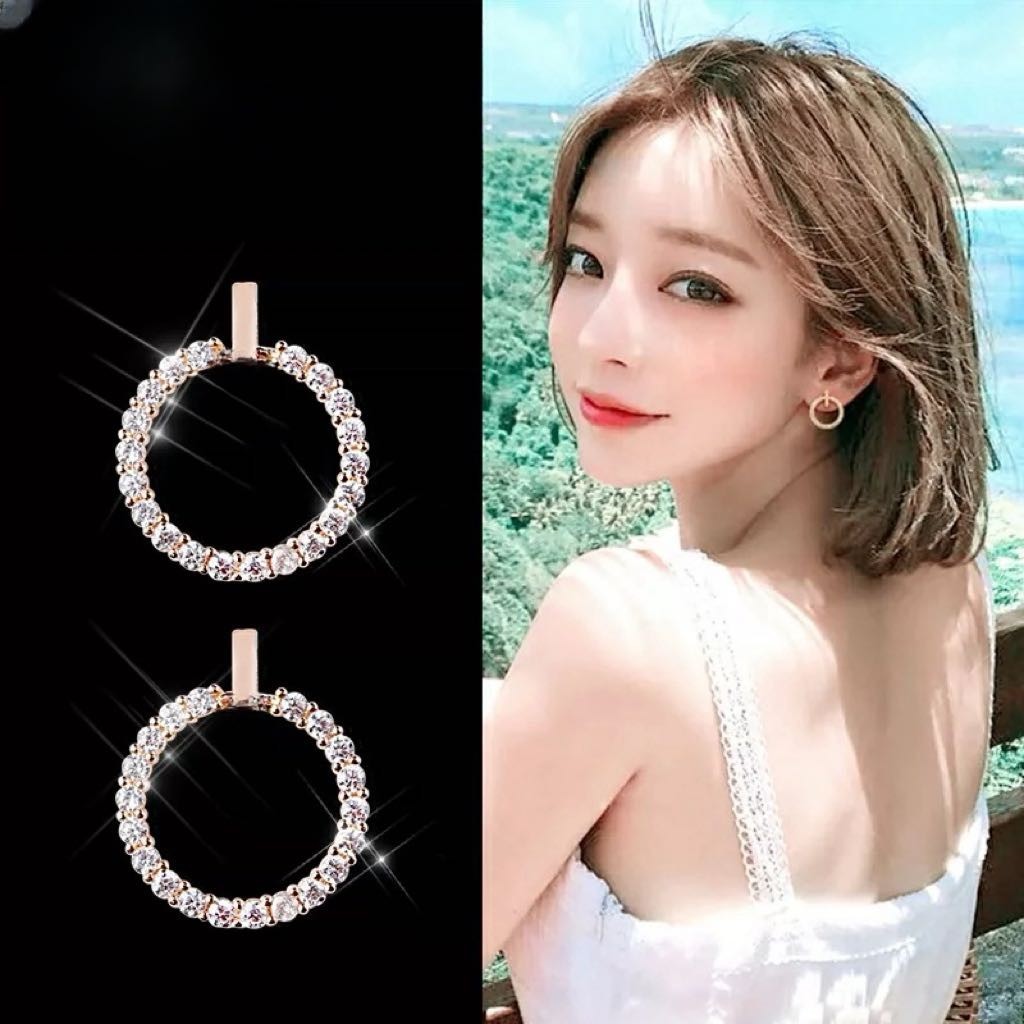 COCO 10pair Classic Must Have Heart Shaped Earrings With Round Hoops In S925 Silver | Shopee ...
