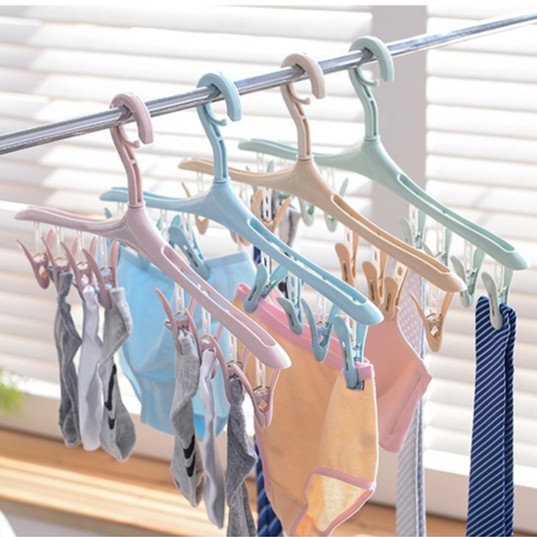 Sock Drying Hook - Underwear Drying, 8 Anti-Flying Hook | Shopee Malaysia