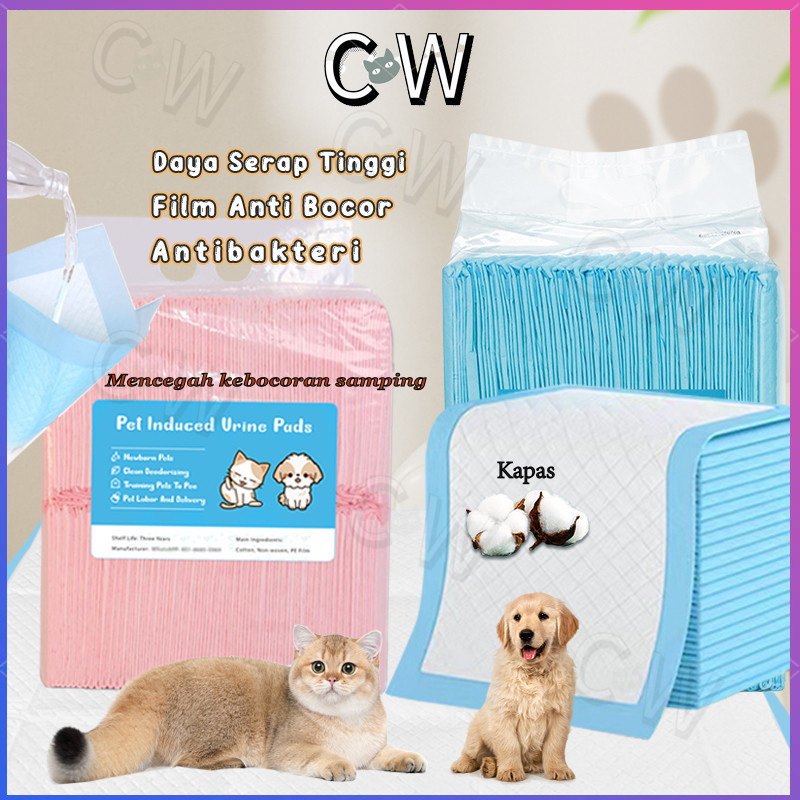 100pcs Cat and Dog Underpads Cat Pee Pads Disposable Diapers Pee Poop ...
