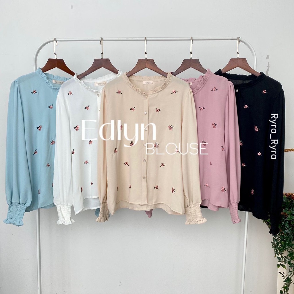 BLOUSE EDLYN ( SULAM BUNGA ) | Shopee Malaysia