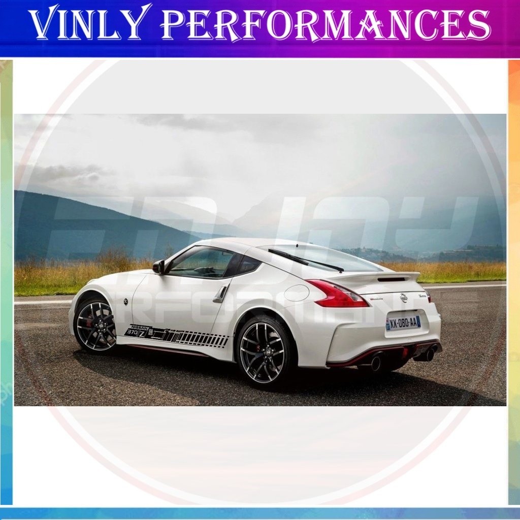 For 1Set/2pcs Decal Sticker Side Stripe Kit nissan 370z 350z JDM custom ...
