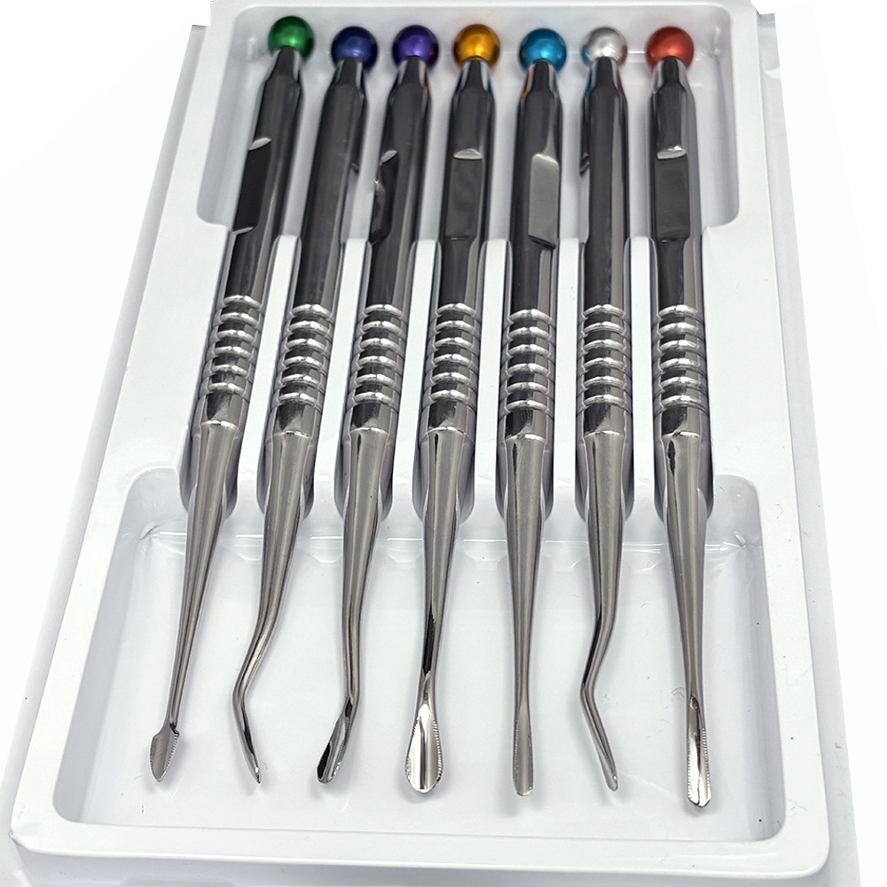 7Pcs/Set Tooth Extraction Elevator Minimally Invasive Titanium Steel ...