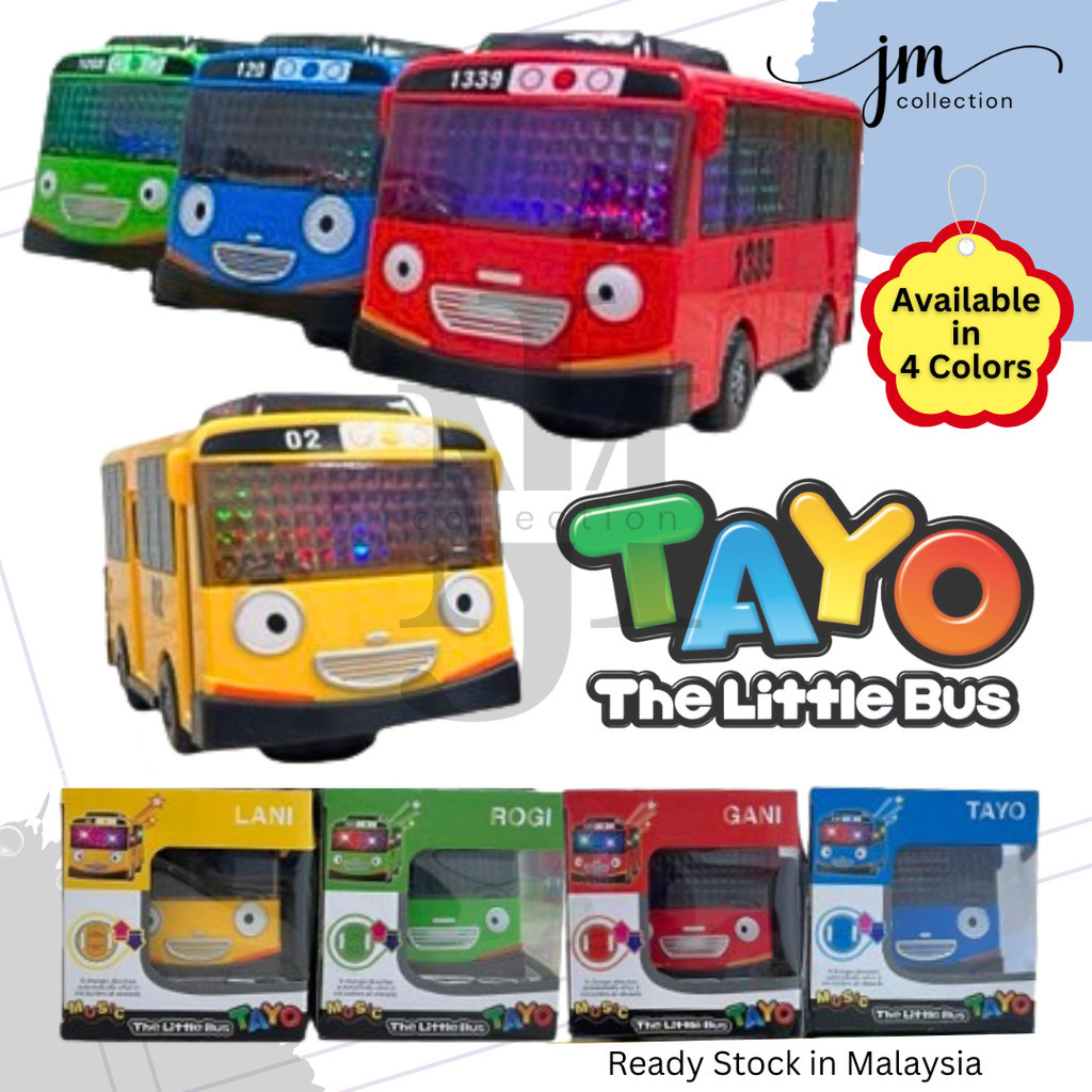 Ready Stock !!! Tayo The Little Bus Characters with Lights & Music ...