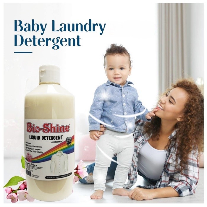 Bio-Shine Anti Bacterial Baby Liquid Detergent Aromatic Sakura 800ml ...