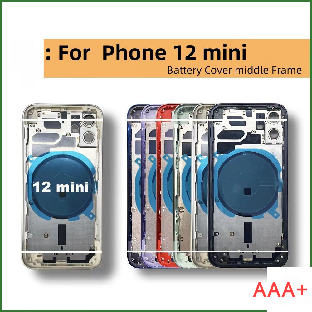 Original Full Housing For iPhone 12 Mini Back Glass Battery Cover ...