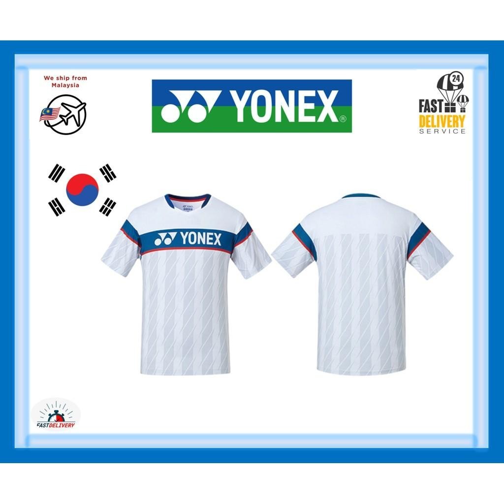 (BTM-11)Ready stock and ship from malaysia Korea team Yonex Badminton Shirt - 2020/21 (New) # ...