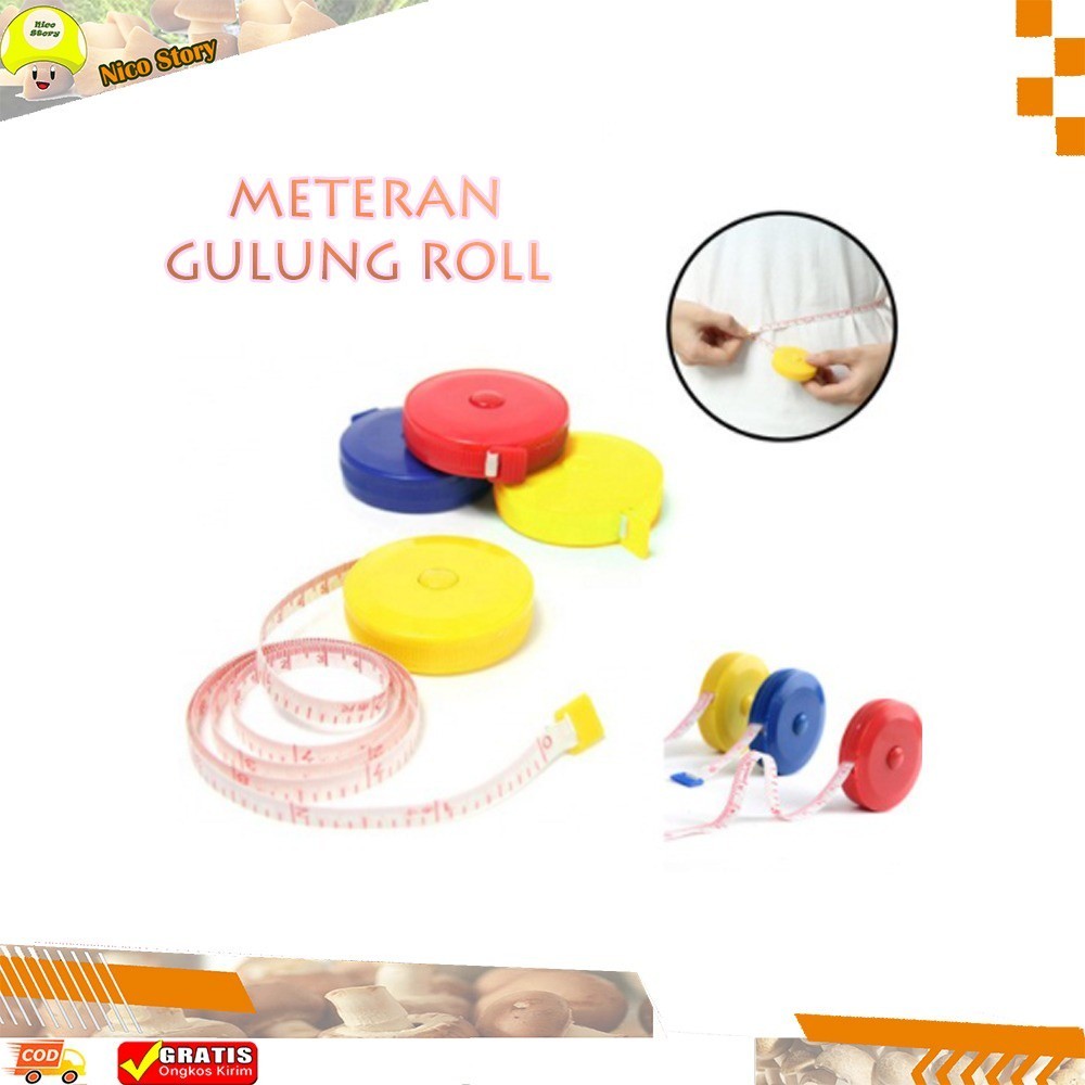 (NCS) Automatic Roll Roll Meter 150cm Mini Swivel Belly Circumference ...