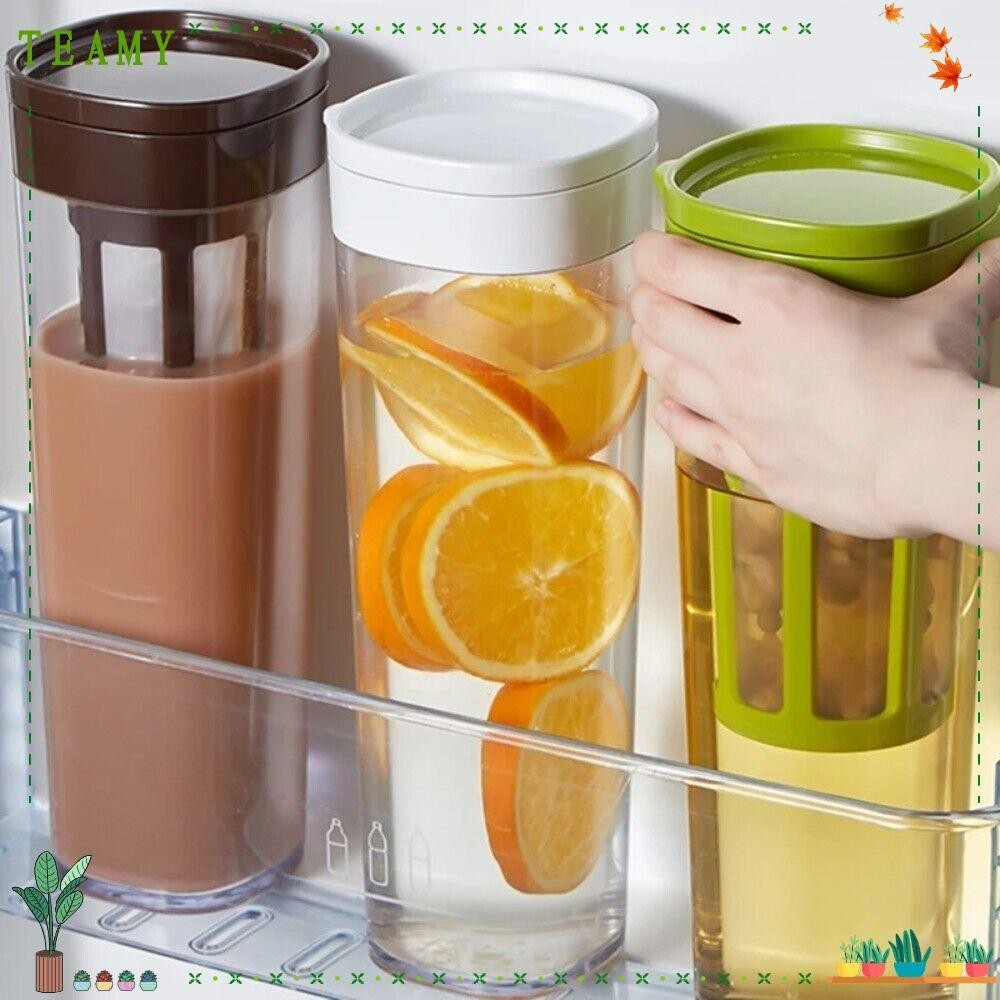TEAMY Cool Water Kettle, Large Capacity 1100ml Cold Brew Coffee Pot ...