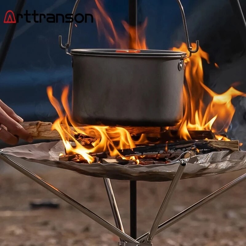 Stainless Steel Brackets Mesh Fire Pit Portable Outdoor Fire Pit ...