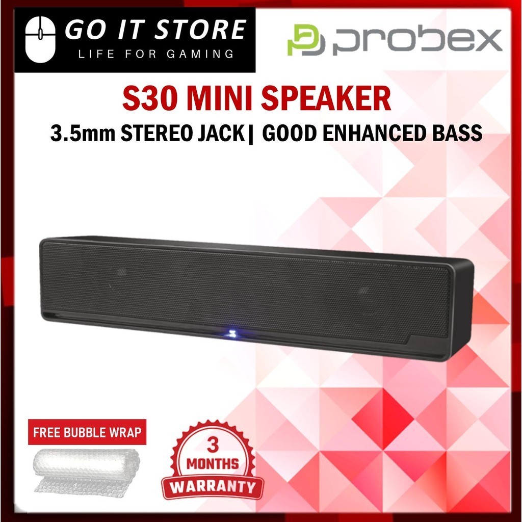 Probex Multimedia Mini Speaker S30 ( replace Mini Speaker S20) | Shopee ...