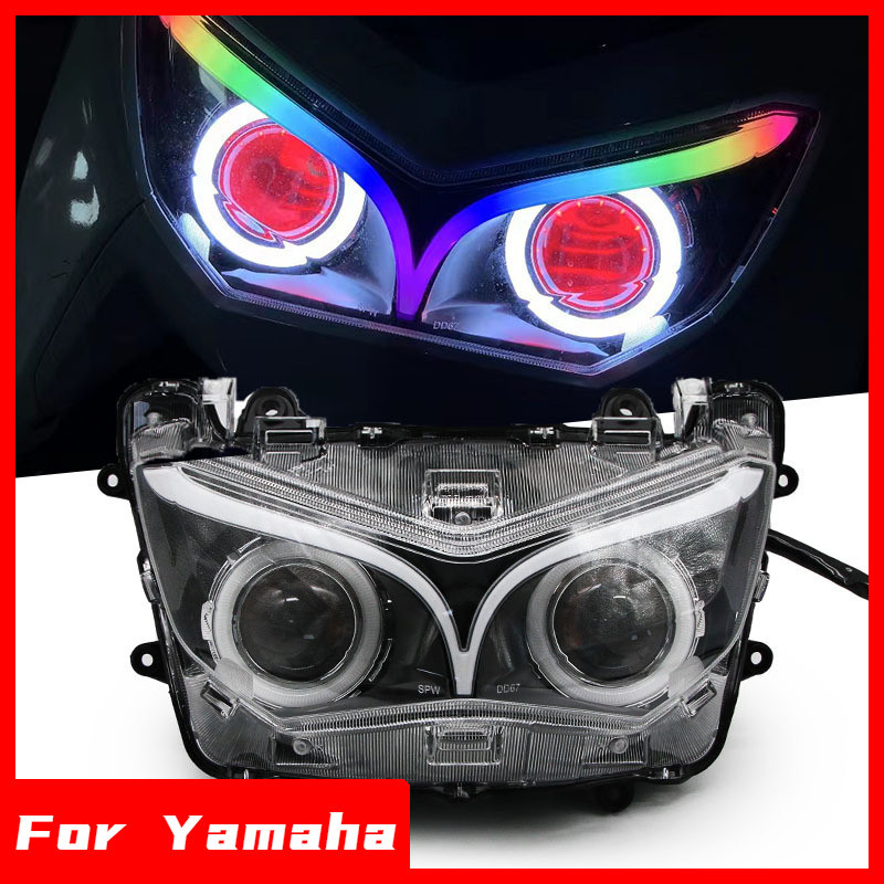 Yamaha NMAX155 modified devil eye headlight assembly eyebrow light ...