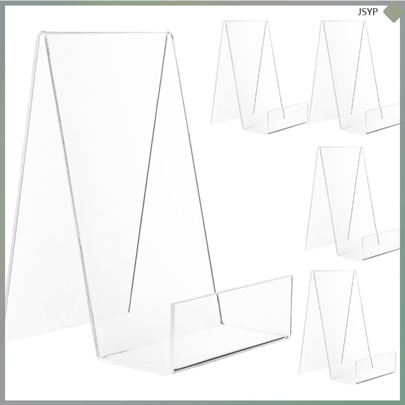 5 Pcs Acrylic Bookshelf Desktop Bookcase Bookshelfs Clear Easel Stand ...