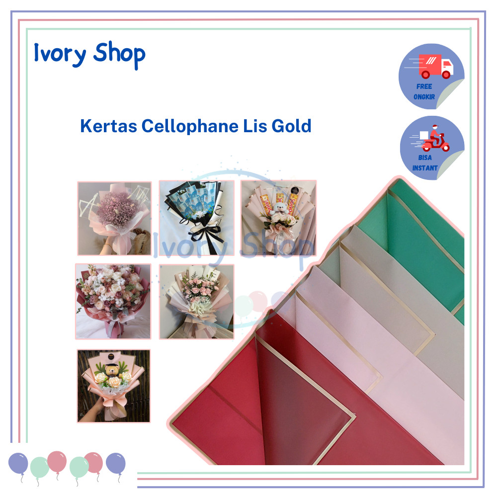 Cellophane LIS GOLD Paper 20 Sheets | Shopee Malaysia