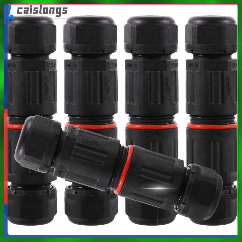 Screw-free Mini Waterproof Connector Three-core Straight-through ...