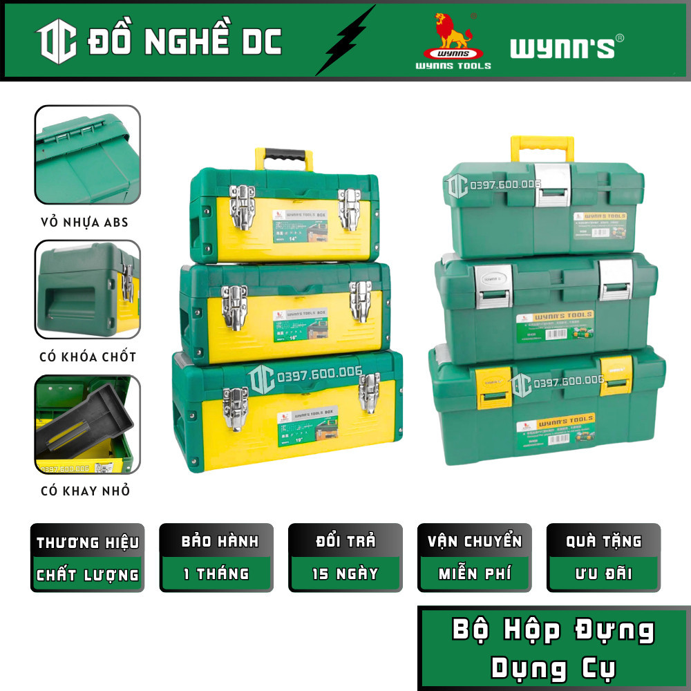 Tool Box Set, Tool Box, Multi-Purpose Tool Box 14" 16" 19" ABS Plastic ...