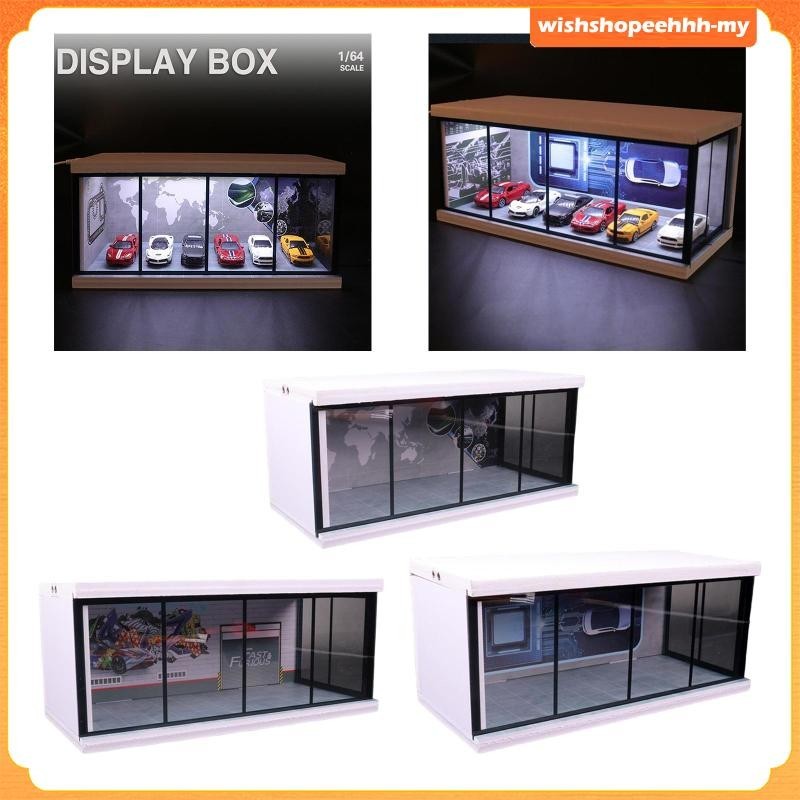 [WishshopeehhhMY] 1:64 Parking Lot Display Case Built in LED Light ...
