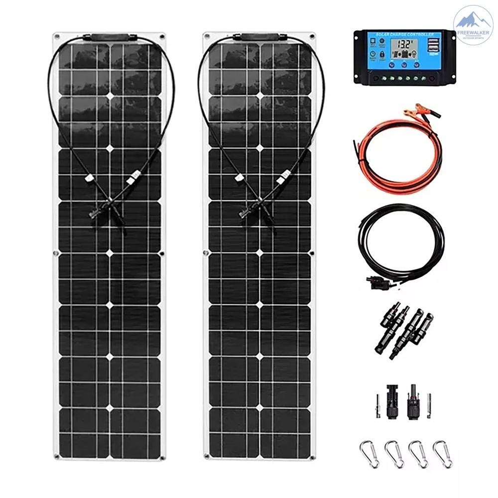 Solar Panel Car Outdoor Power Outdoor Power Arrival] 50w+50w Silicon Solar Panel Kit Car Panel ...