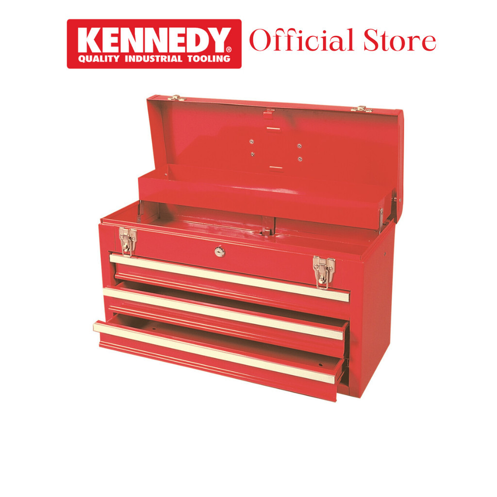 3-DRAWER TOOL CHEST Senator Tool Chest, Workshop Range, Red, Steel, 3 ...