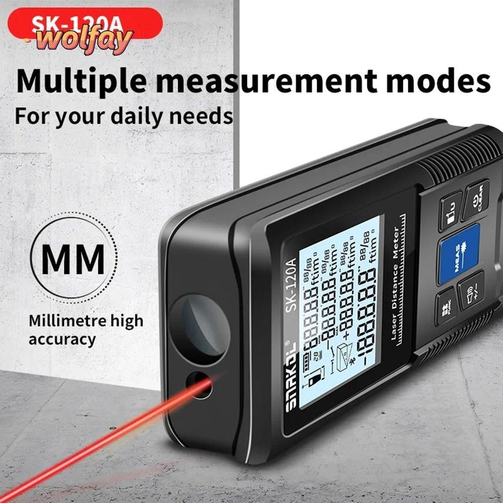 WOLFAY Laser Distance Meter, High Precision Measure Tools Infrared ...