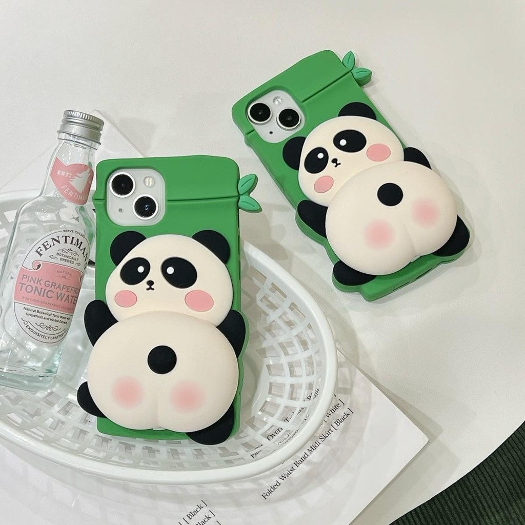 3D Bamboo Panda Pinching Decompression creative cartoon Compatible for ...