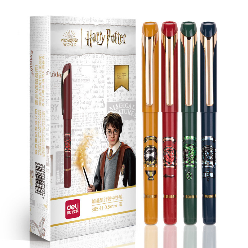 1pcs Deli S85-H x Harry Potter Hogwarts Four Colleges Theme Gel Pen ...