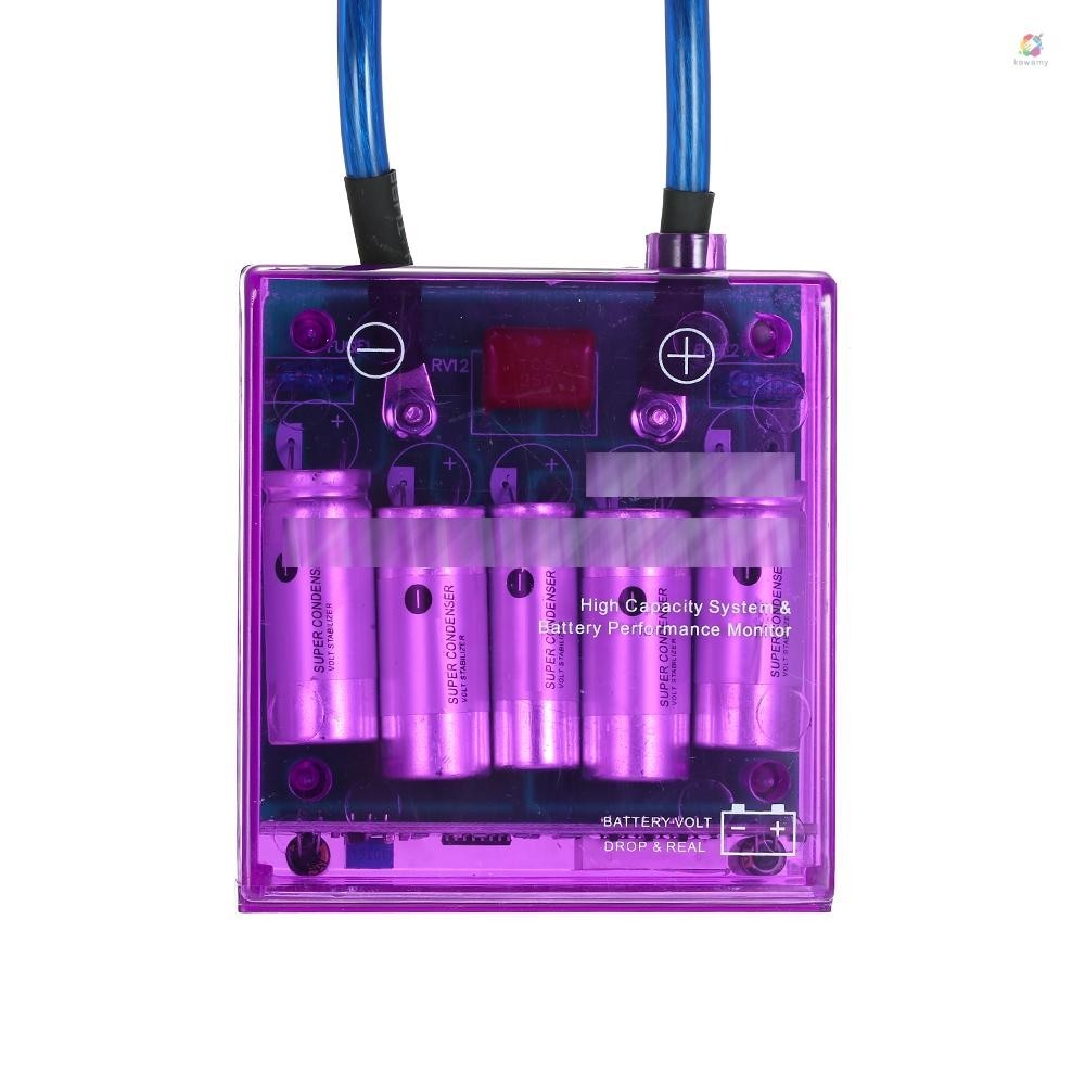 kawamy Car Digital Voltage Stabilizer Universal 12V Electric Voltage ...