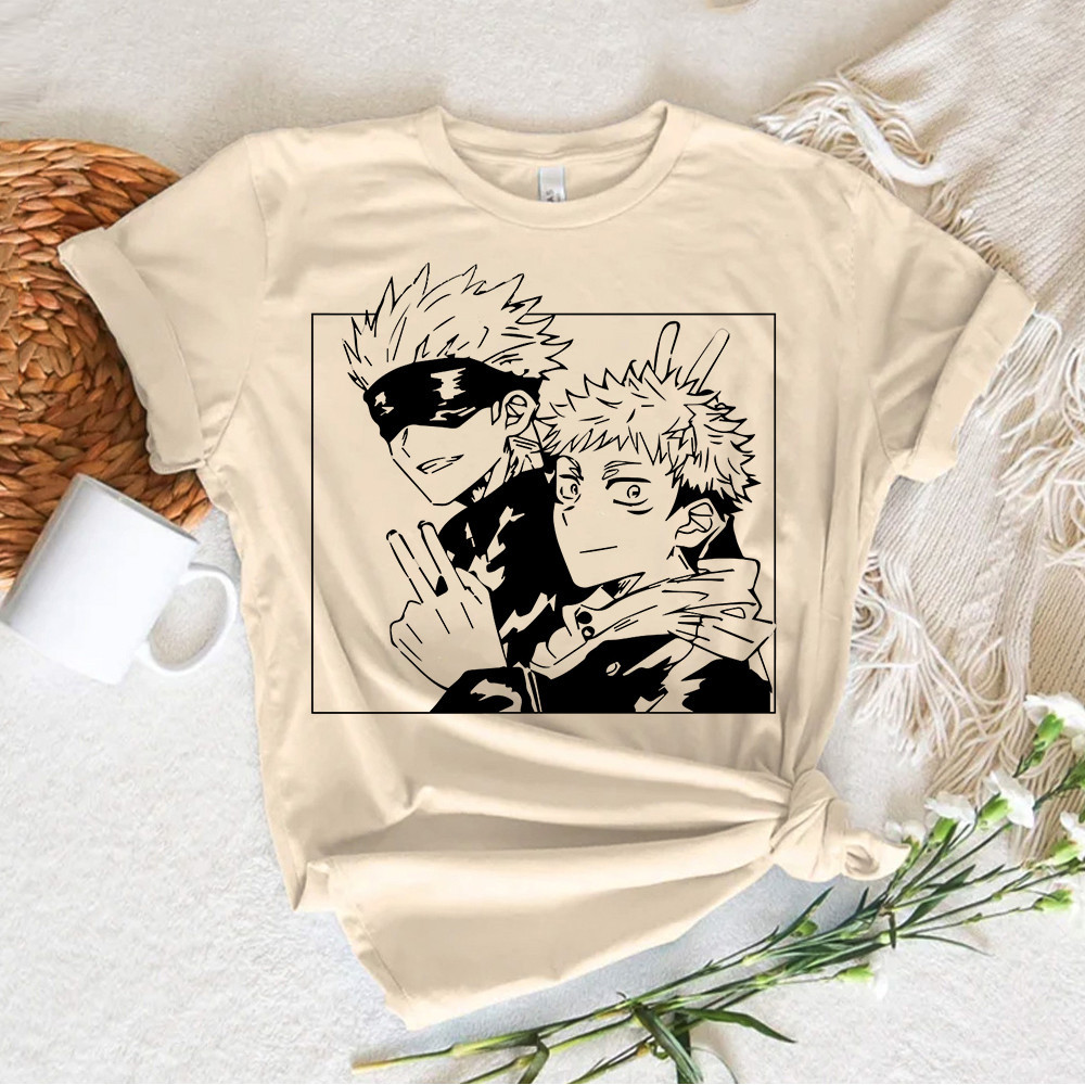 Gojo Anime t shirt women Y2K summer t shirt female manga y2k clothing ...