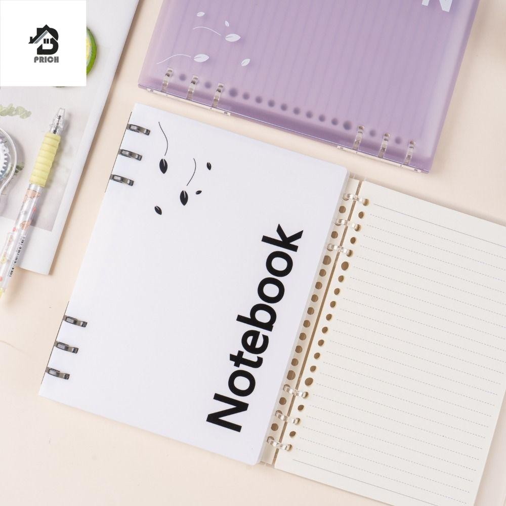 PRICH Student Notebook, PP Diary Book Loose Leaf Notebook, Simple ...