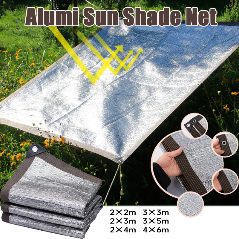Sun Shade Net Anti-UV Silver Alumi Shade Mesh Shading Net Terrace ...
