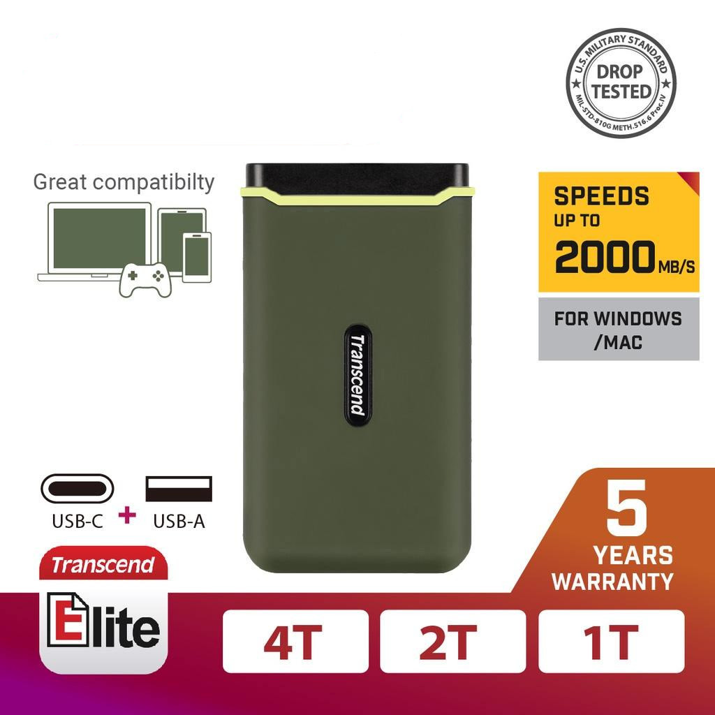 Transcend ESD380C External SSD USB 3.2 Gen 2x2 Type-C (1TB / 2TB ...