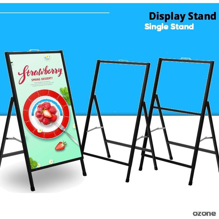 Single Side Metal A Frame Cafe Sign Board Display Poster Stand 60x90cm ...