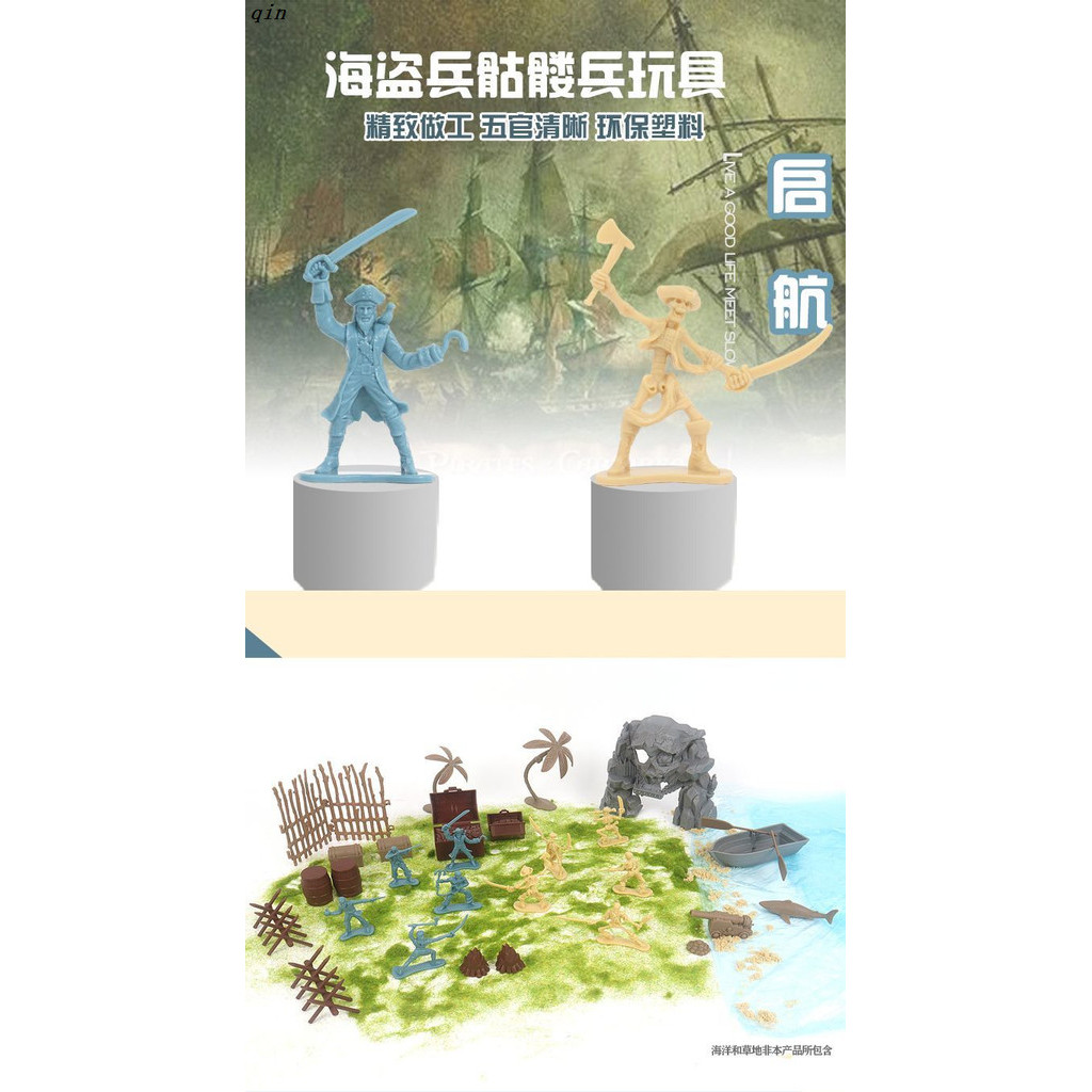 Pirate Skeleton Minifigure Military Soldier Children's Educational ...