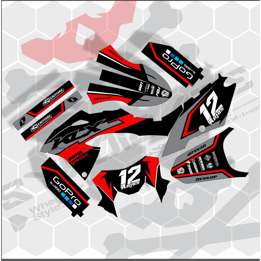 Decal/sticker klx BF/ CRF 150L/D'Tracker/ WR155/klx Gordon/full body ...
