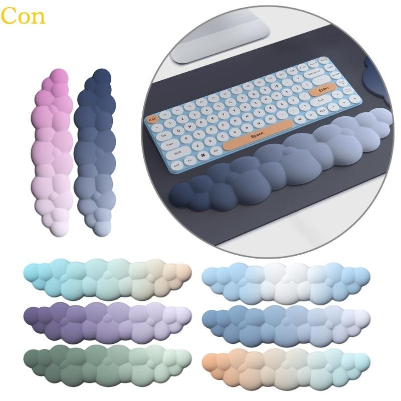 Con Cloud Shape Wrist Rest Mouse Pad Non-Slip Base Colorful PU Soft ...